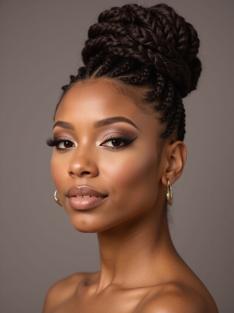 24 Natural Hair Bun Styles That Are Easy Yet Stylish